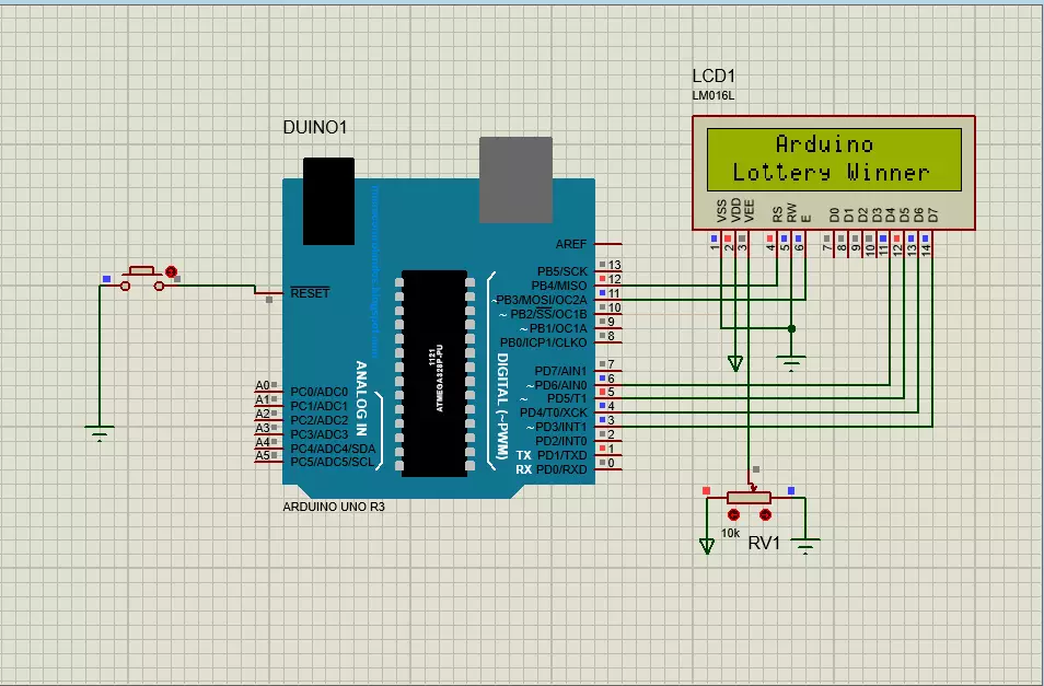 Kufanya Mshindi wa Bahati Nasibu kwa kutumia Arduino Uno 9251_3