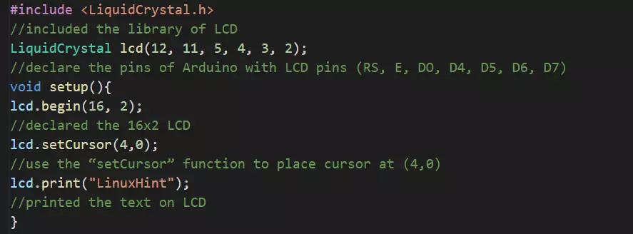 Arduino ۾ ڊسپلي ۽ noDisplay فنڪشن ڇا آهن 9257_1