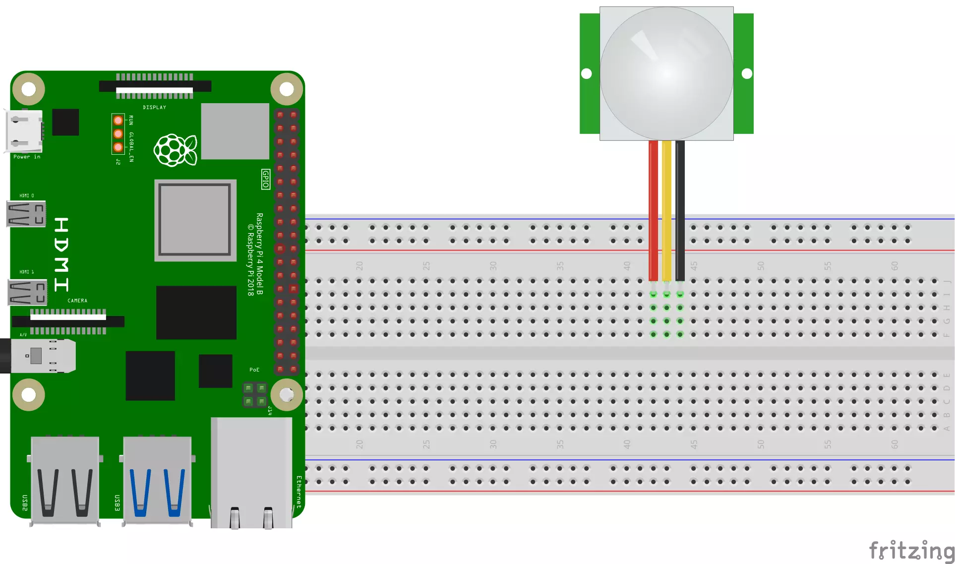 Raspberry Pi 4 کے ساتھ گھسنے والا الارم سسٹم کیسے بنایا جائے۔ 9265_3