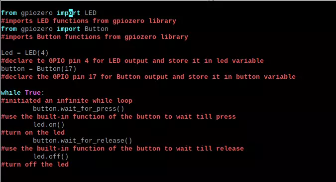 A LED vezérlése gombbal a Raspberry Pi eszközzel 9281_8