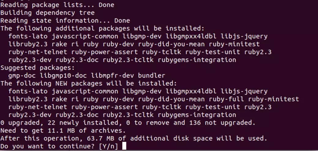 Como instalar Ruby en Ubuntu 9318_3