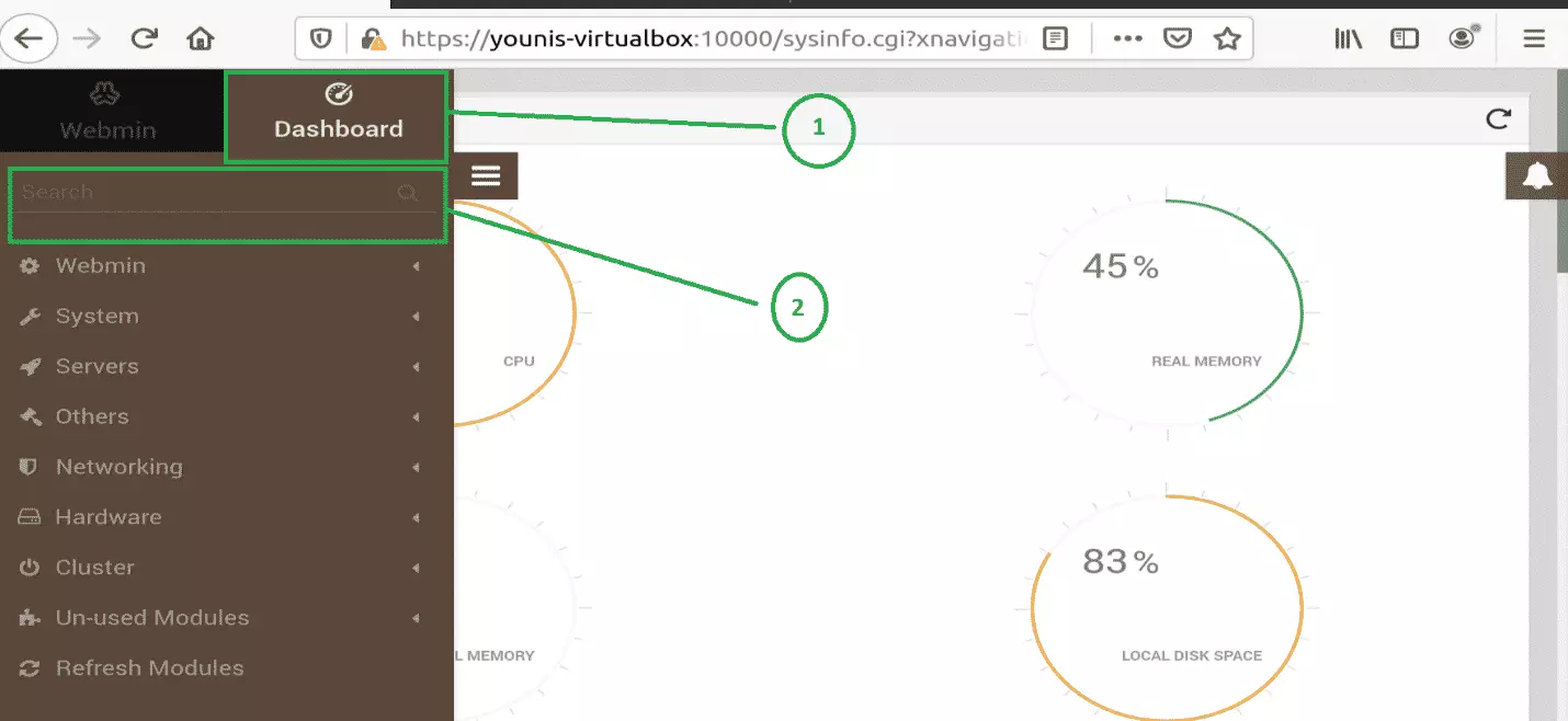 Come installare e gestire Webmin in Ubuntu 20.04 9319_13