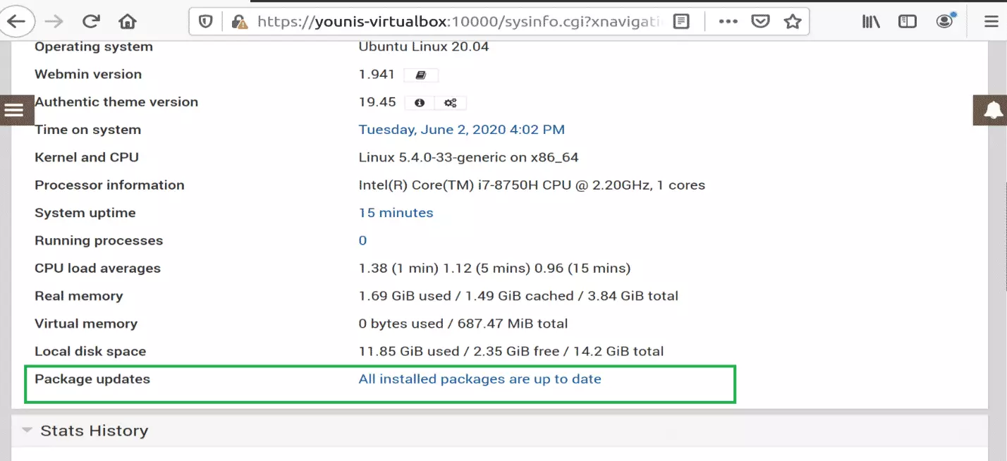 Jak zainstalować i zarządzać Webmin w Ubuntu 20.04 9319_18