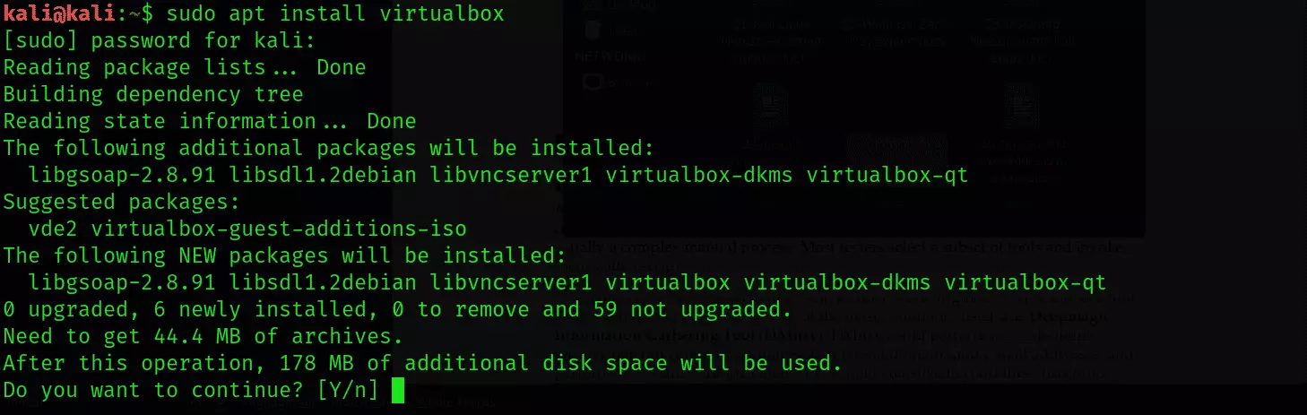 Installéiert Windows VM op Kali Linux 9324_1