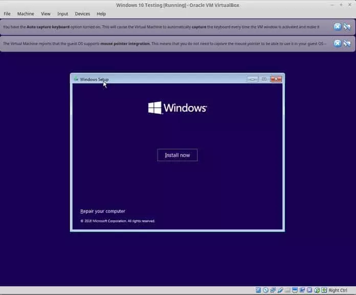 Namestitev Windows VM na Kali Linux 9324_14