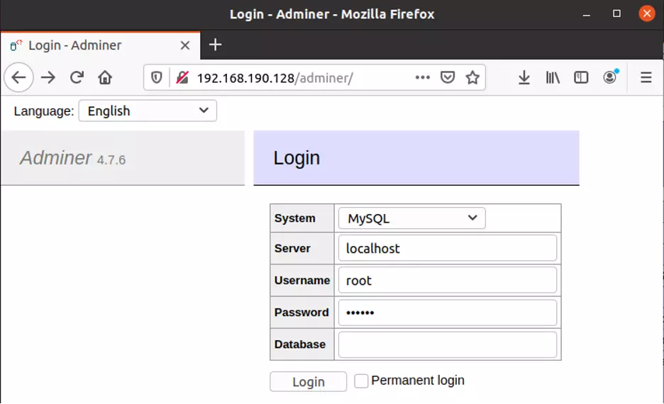 Sut Ydw i'n Gosod Adminer ar Ubuntu 933_3