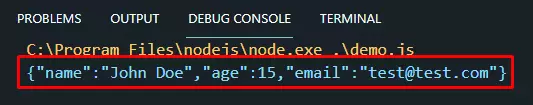 JSON.parse() a JSON.stringify() | Wedi'i egluro gydag enghreifftiau 9378_3