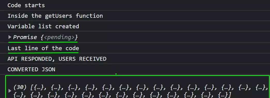 Forstå Async/Await-funktioner i JavaScript | Forklaret med eksempler 9384_4