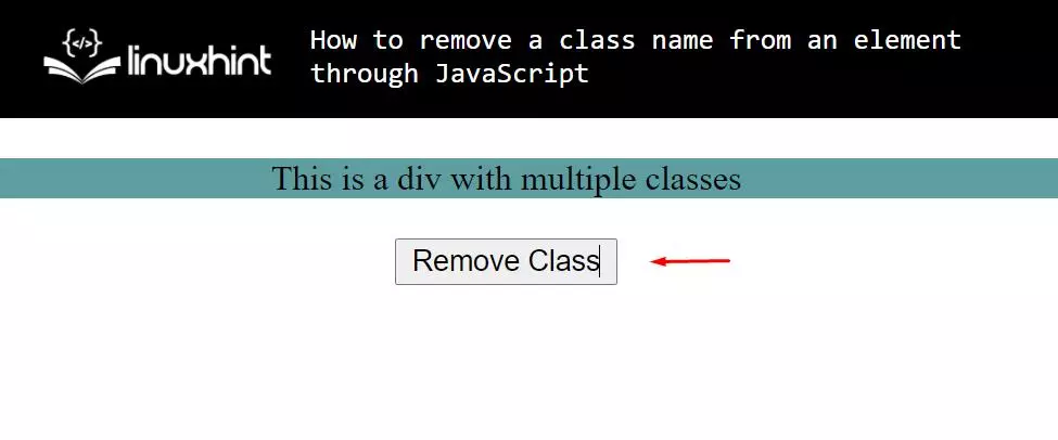 Як видалити назву класу з елемента через JavaScript 9390_2