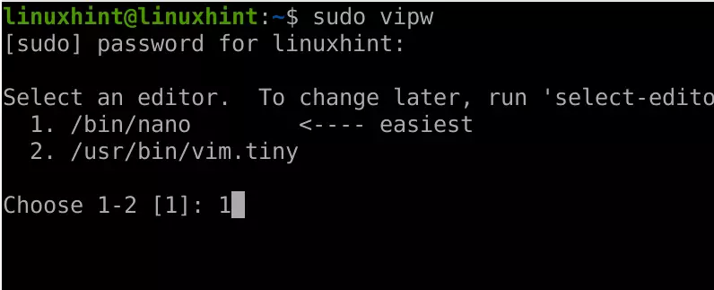 Com veure i entendre el fitxer /etc/passwd a Linux 93_3