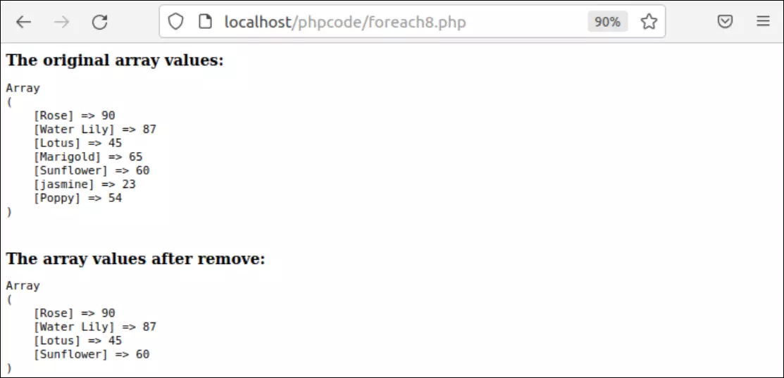 PHP හි Foreach Loop භාවිතය 9415_10