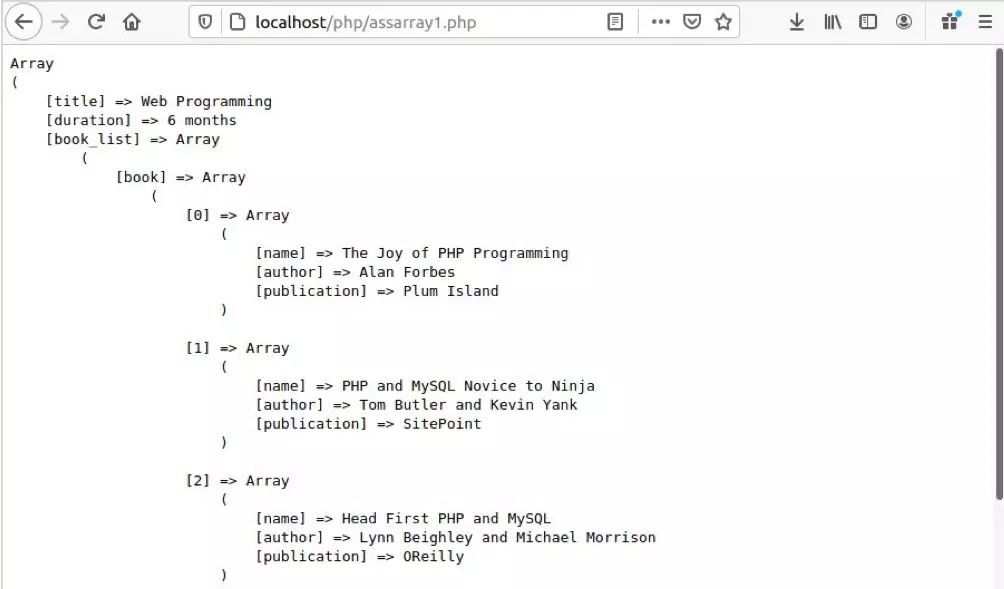 Konvertoni XML në Array Associative në PHP 9433_1