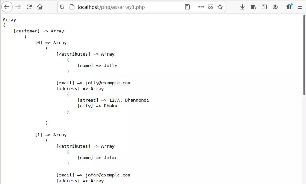 Konvertoni XML në Array Associative në PHP 9433_3