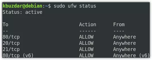 Πώς να εγκαταστήσετε τον διακομιστή FTP vsftpd στο Debian 10; 9442_3