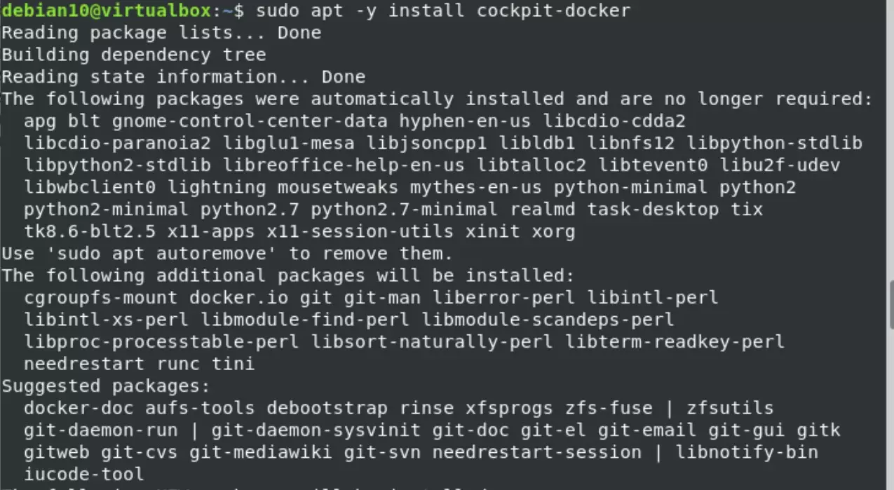 Cockpit installeren in Debian 10 9445_5