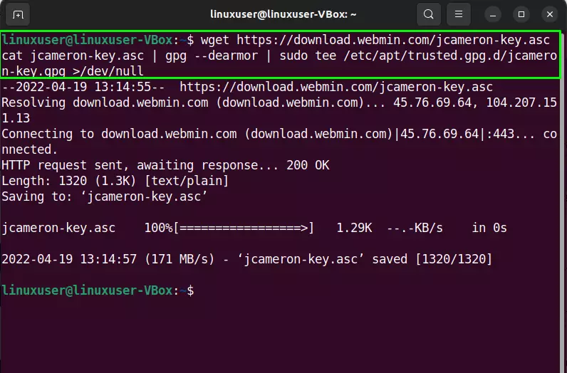 วิธีการติดตั้งและใช้งาน Webmin ใน Ubuntu 22.04 9454_4