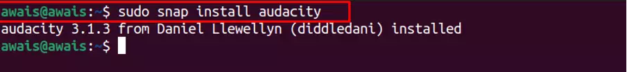 Kif Tinstalla Audacity f'Ubuntu 22.04 9455_1