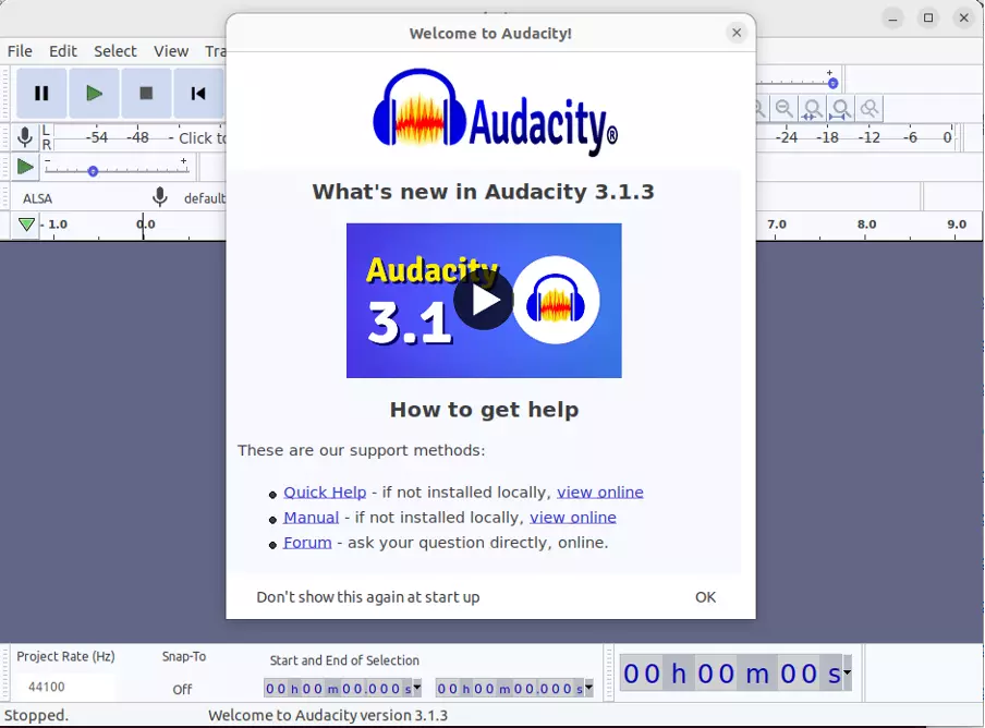 Kā instalēt Audacity Ubuntu 22.04 9455_20