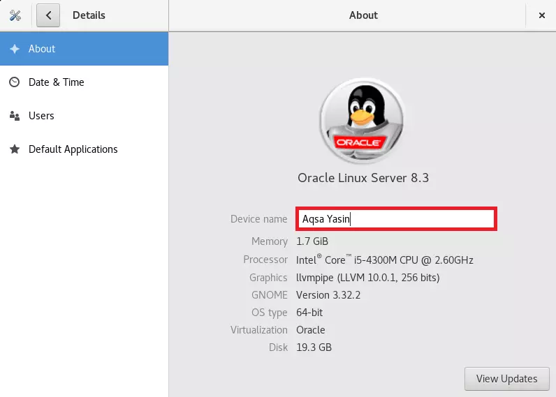 Oracle Linux 8 дээр хостын нэрийг хэрхэн өөрчлөх вэ 9465_6