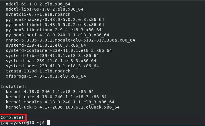 Kiel Ĝisdatigi Ĉiuj Pakoj en Oracle Linukso 8 9466_8