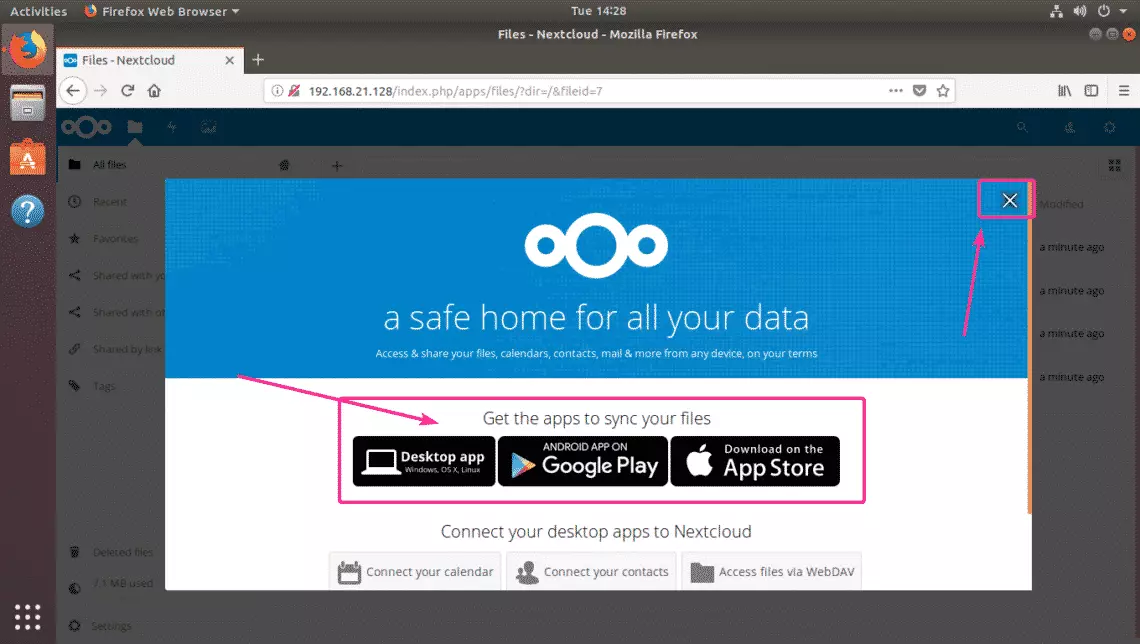 ఉబుంటులో NextCloudని ఇన్స్టాల్ చేయండి 9474_6
