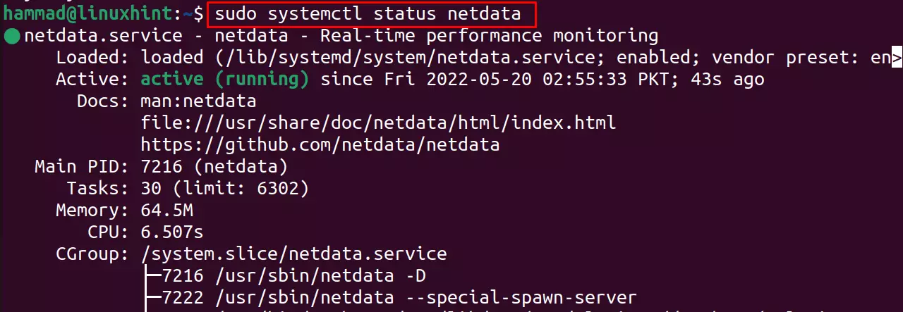 Netdata نى قانداق ئورنىتىش - ئۇبۇنتۇ 22.04 دە ھەقىقىي ۋاقىت ئىقتىدار نازارەت قىلىش قورالى 948_3