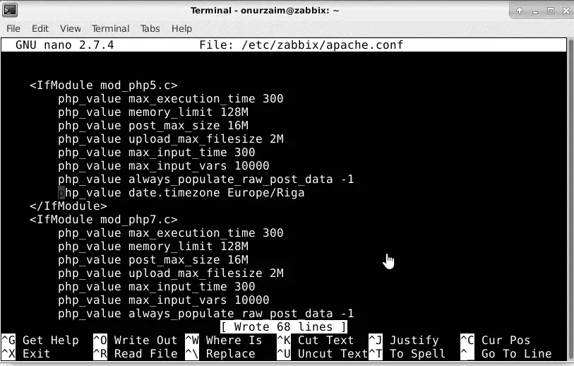 Configurarea serverului Zabbix pe Debian 9.0 9490_15