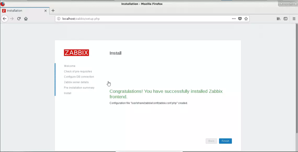 在 Debian 9.0 上设置 Zabbix 服务器 9490_22