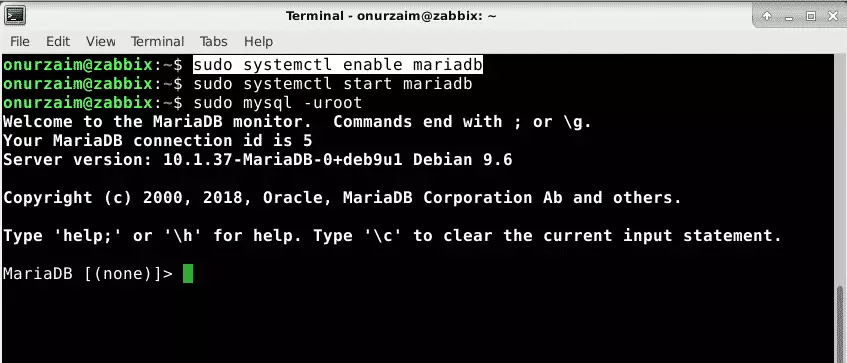 Fametrahana Zabbix Server amin'ny Debian 9.0 9490_7