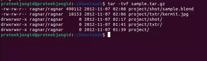 Jak zobrazit obsah souboru tar.gz v Linuxu 94_2