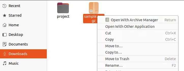 Kako pogledati sadržaj datoteke tar.gz u Linuxu 94_4