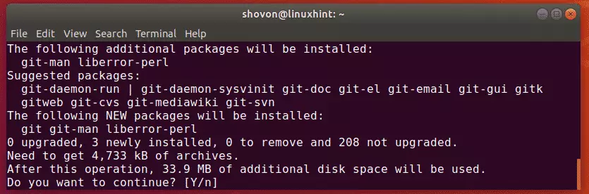 Инсталирайте Git на Ubuntu 9513_3