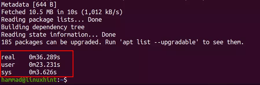 Как да използвате команда за време в Linux 9518_4