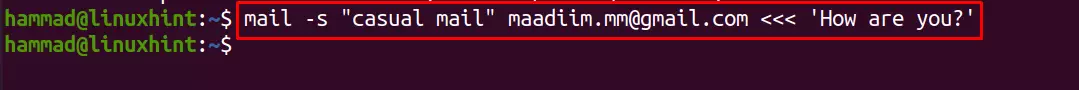 Cómo usar el comando de correo en Linux 9519_6