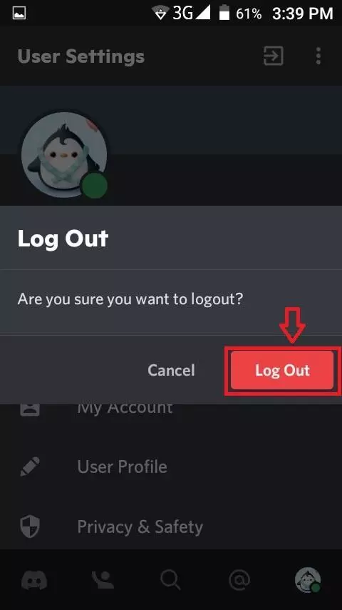 Hvordan logge ut fra Discord 9530_9