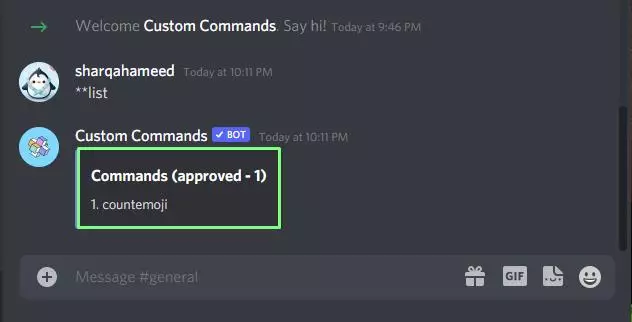 Ыңгайлаштырылган Discord буйруктарын кантип жасоо керек 9534_32