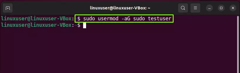 Kako dodati in odstraniti uporabnike v Ubuntu 22.04 953_3