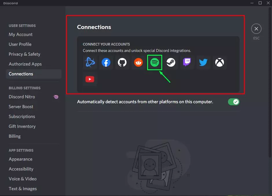 कसरी Spotify लाई Discord मा जडान गर्ने 9549_3