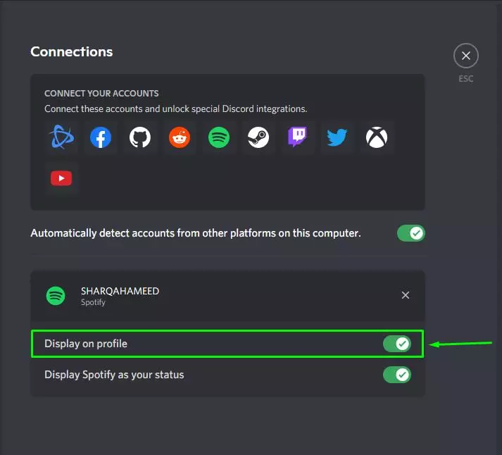 कसरी Spotify लाई Discord मा जडान गर्ने 9549_8