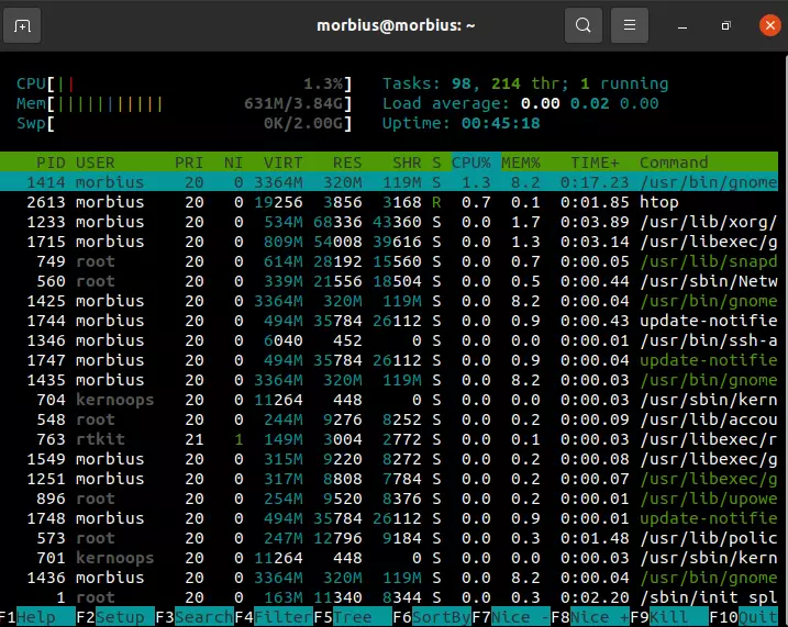 Tsvaga Maitiro Uchishandisa Yakawanda CPU Linux 9554_4