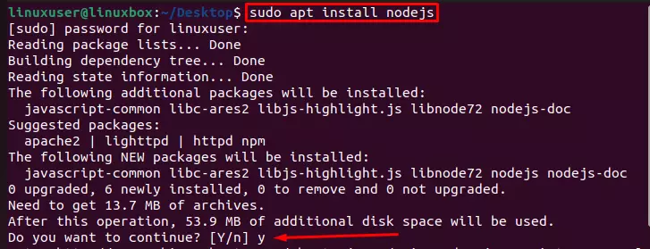 Ubuntu 22.04 боюнча Vue.js орнотуу 956_1