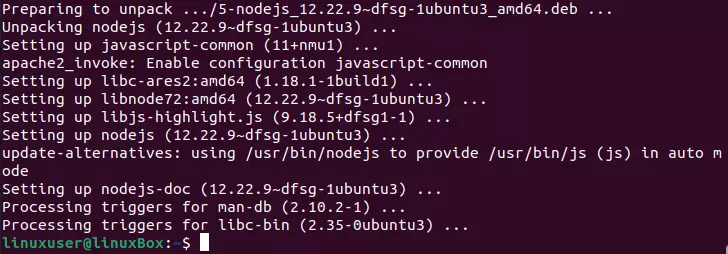 Ubuntu 22.04 боюнча Vue.js орнотуу 956_2