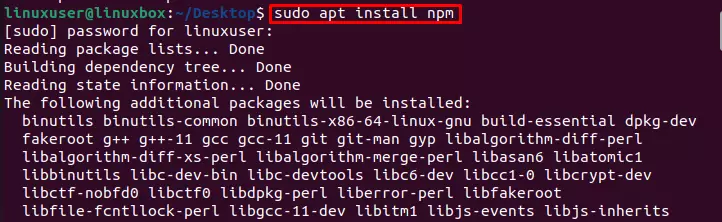 Vue.js'i installimine Ubuntu versiooni 22.04 956_4