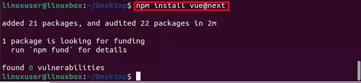 Vue.js'i installimine Ubuntu versiooni 22.04 956_6