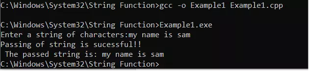 Skicka en sträng till en funktion i C 9583_10