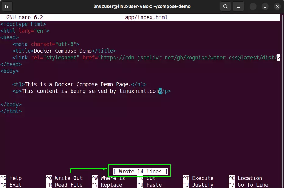 Ubuntu 22.04-de Docker kompozisiýasyny nädip gurmaly 958_20