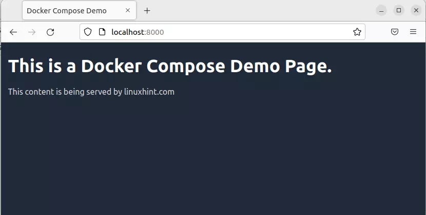 Faʻafefea ona faʻapipiʻi le Docker Compose ile Ubuntu 22.04 958_25