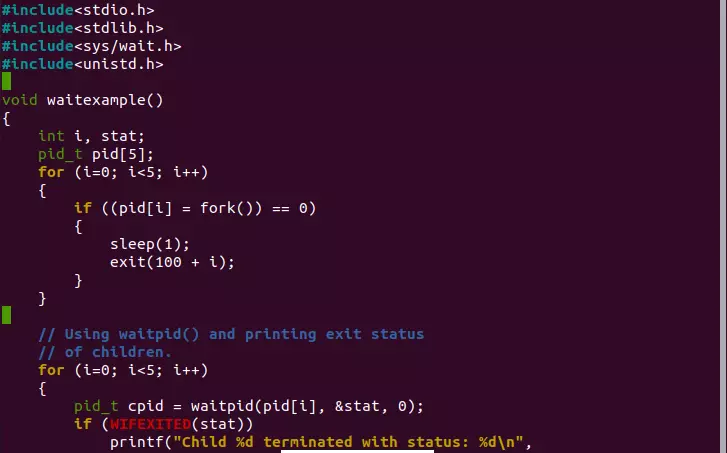 C دىكى Waitpid Syscall 9596_2