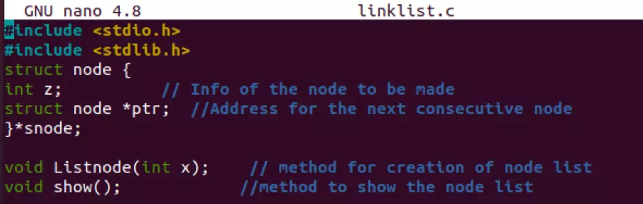 सी . में एक लिंक्ड सूची कैसे बनाएं 9599_3