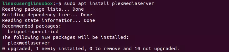 Com instal·lar Plex a Ubuntu 22.04 959_5